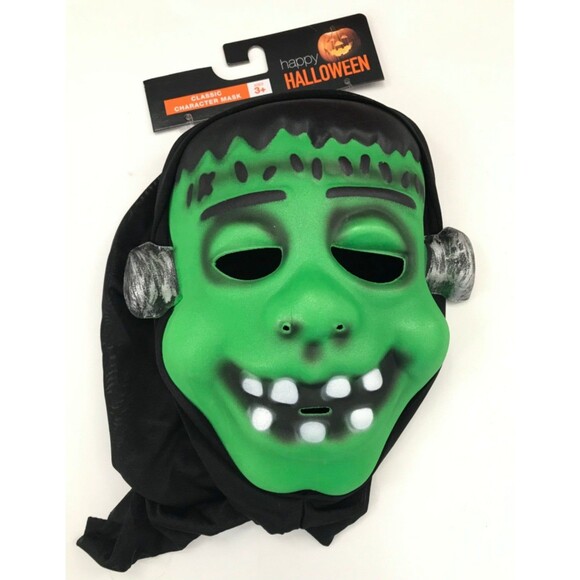 Costumes | Halloween Frankenstein Mask Hood Funny Green Monster Face ...